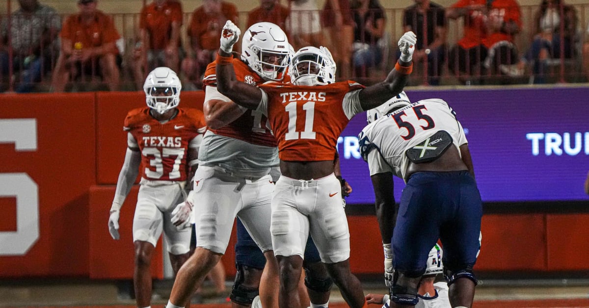Texas freshman Colin Simmons becoming a huge part of the pass rush and ...