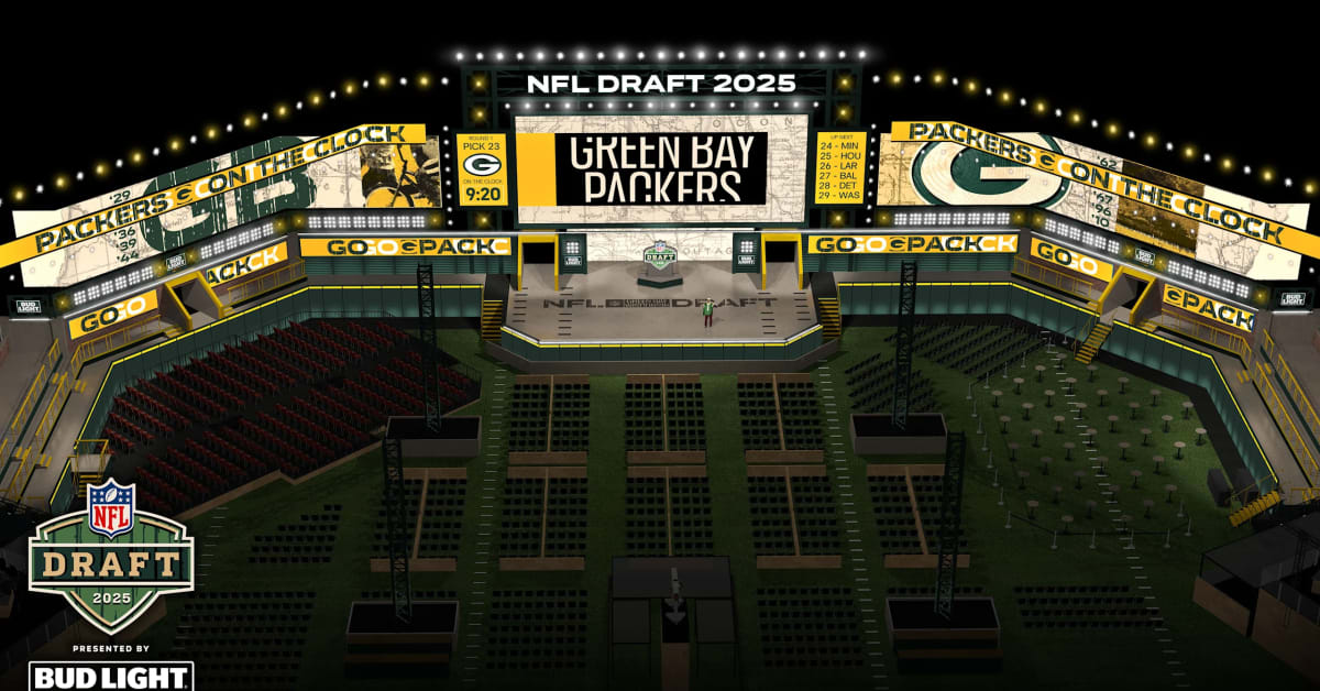 NFL releases what Lambeau Field will look like for the draft, and it's ...