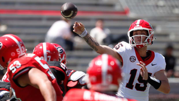 Georgia football's 2024 offensive line class averages over 6-foot-6 ...