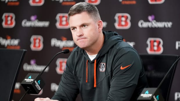 High school recruiting stars hold weight for Bengals' Zac Taylor during ...