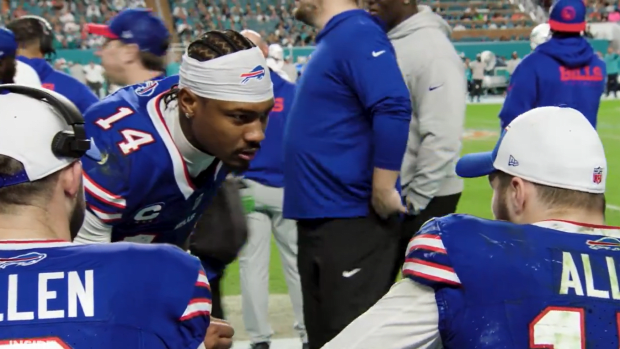 Bills: Cameras catch fiery interaction between Stefon Diggs and Josh Allen