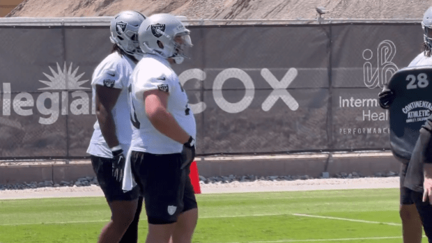 Viral video of Raiders rookie Jackson Powers-Johnson at minicamp is ...