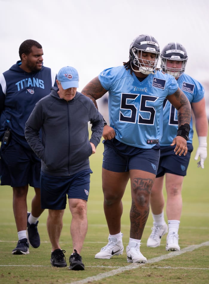 JC Latham not running from failures as Titans LT