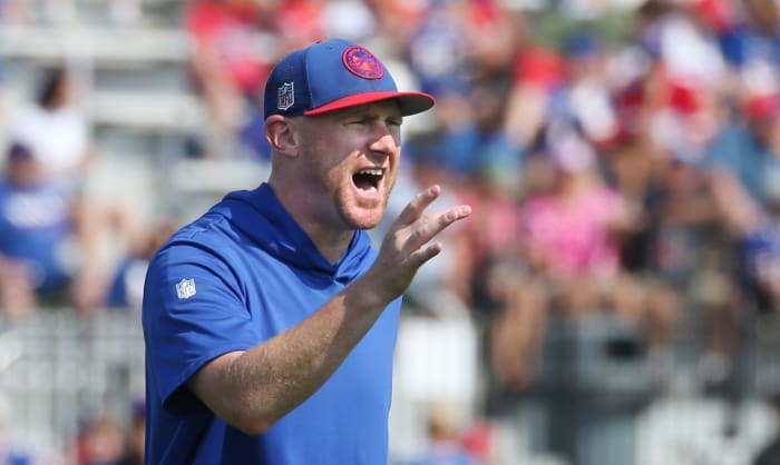 Buffalo Bills OC Joe Brady points out a key to victory in their Week 1 ...