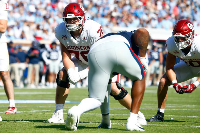 Oklahoma Sooners' offensive line could be out two starters against Maine in Week 10