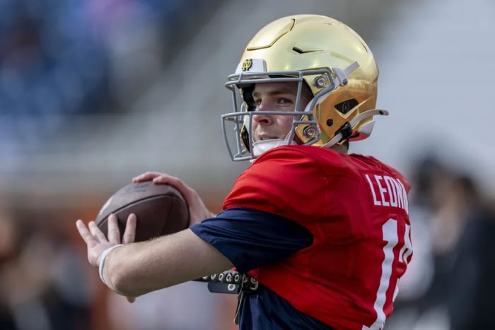 Notre Dame QB Riley Leonard’s admission at the Senior Bowl shows how ...
