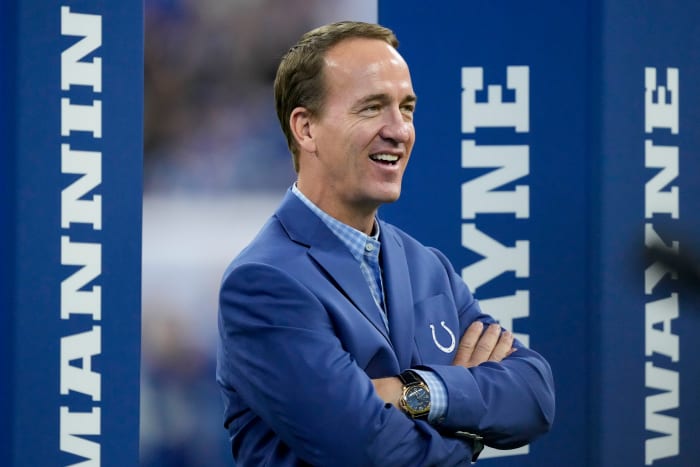 Colts legend and NFL Hall of Fame quarterback Peyton Manning returned to Indianapolis and Lucas ...