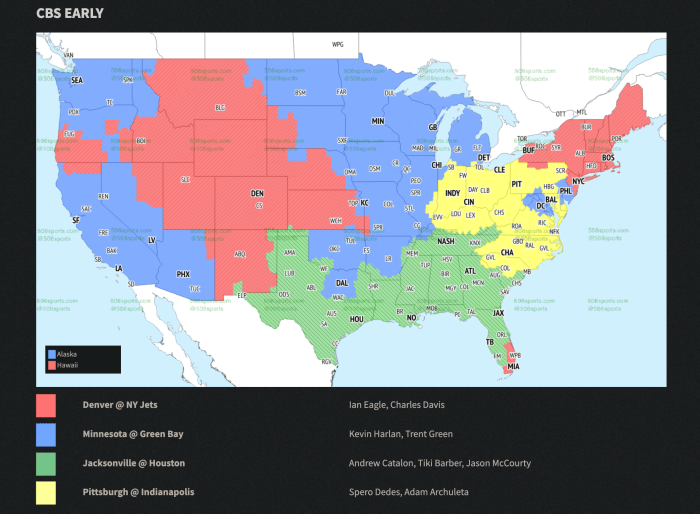 Pittsburgh Steelers @ Indianapolis Colts Week 4 broadcast map: Will you ...
