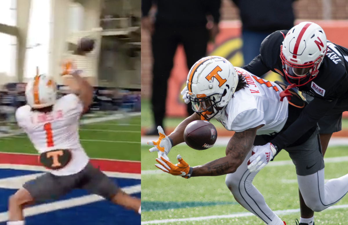 WATCH: Velus Jones Jr. shows off crazy athleticism at the Senior Bowl