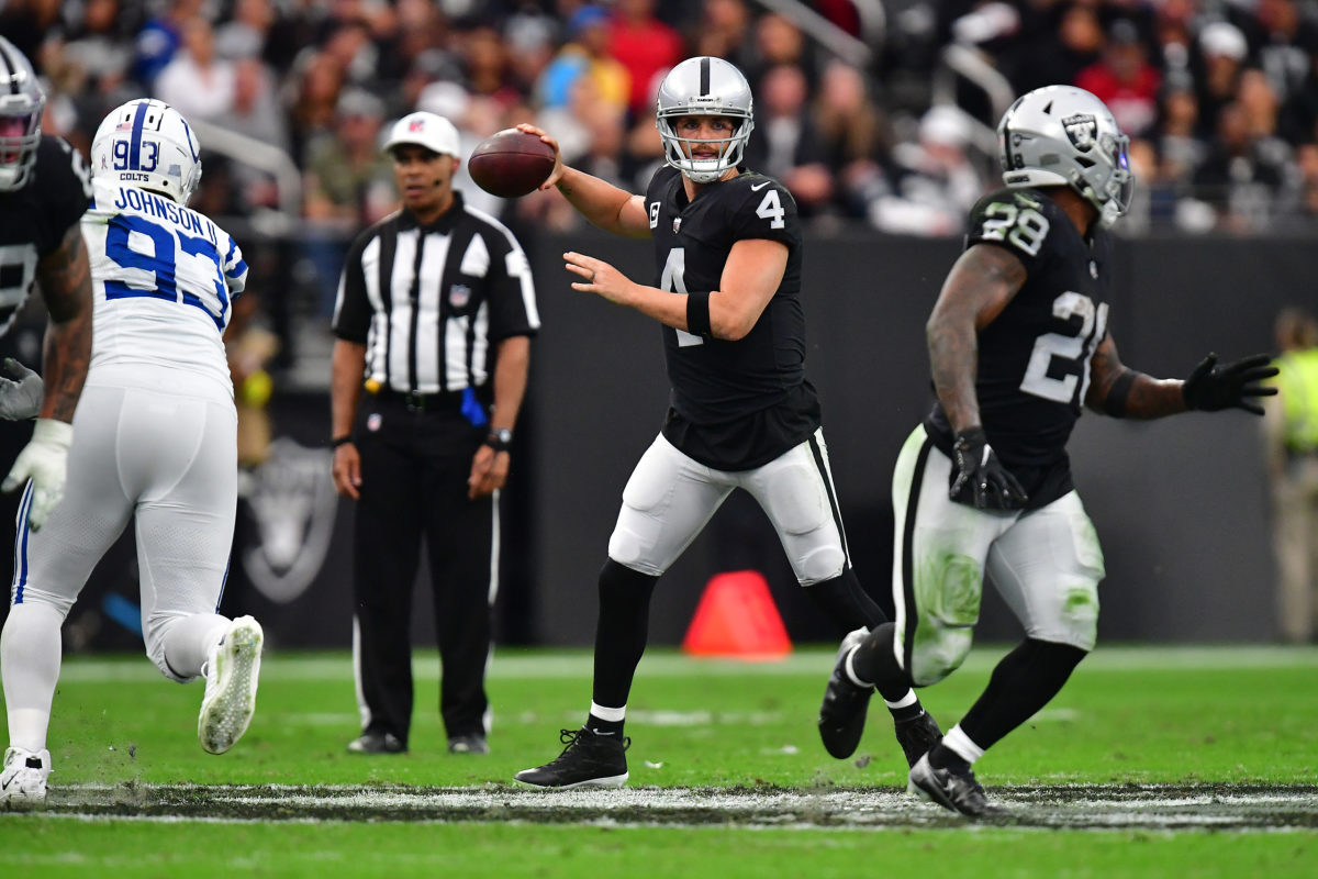 Raiders' star has hidden message after loss to Colts