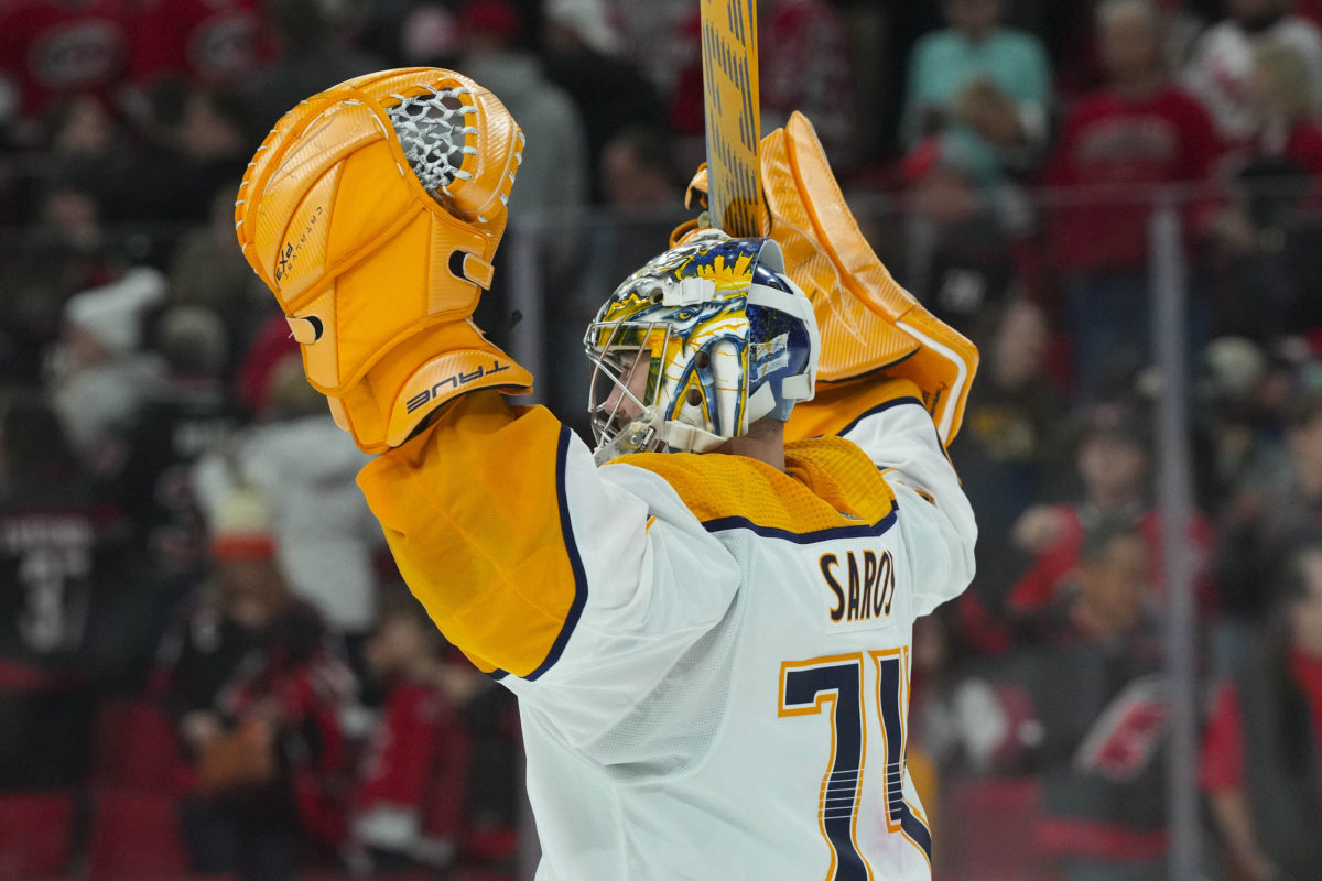 Juuse Saros did something no goalie has ever done in Predators history