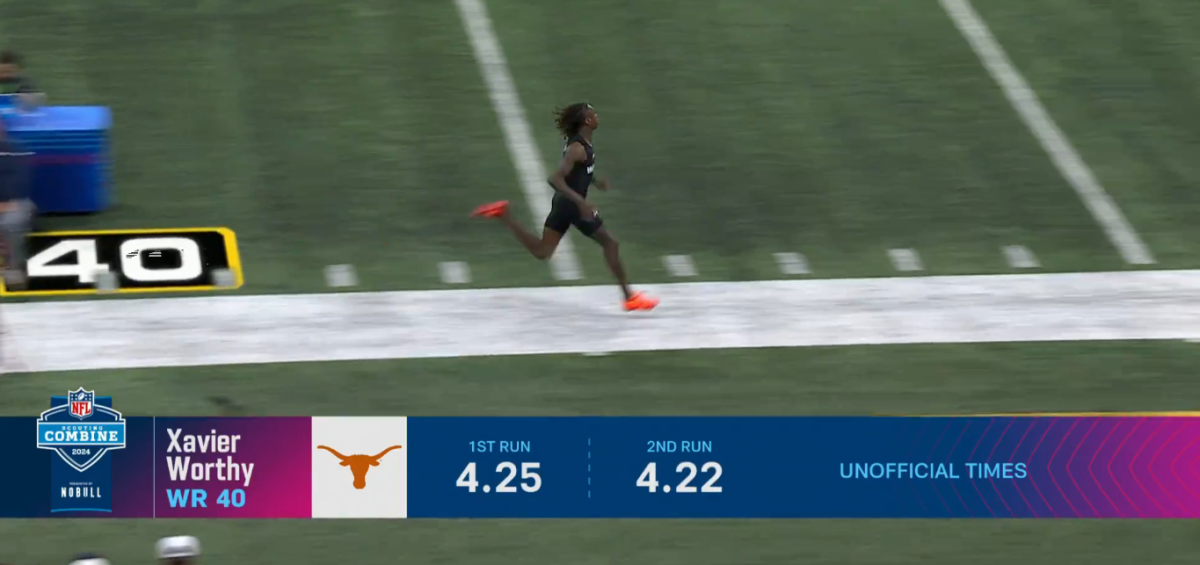 Chiefs players react to freakish NFL Combine performances from Texas WRs