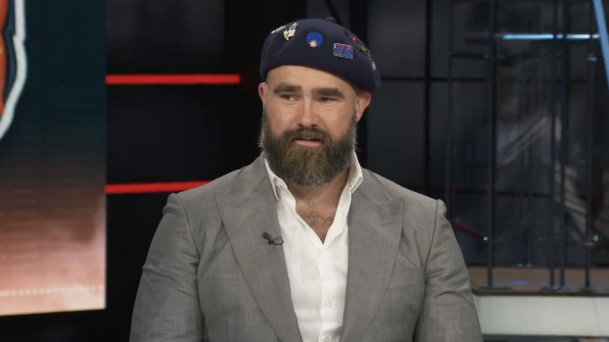 Jason Kelce kicks off his ESPN career in the best way with incredible ...