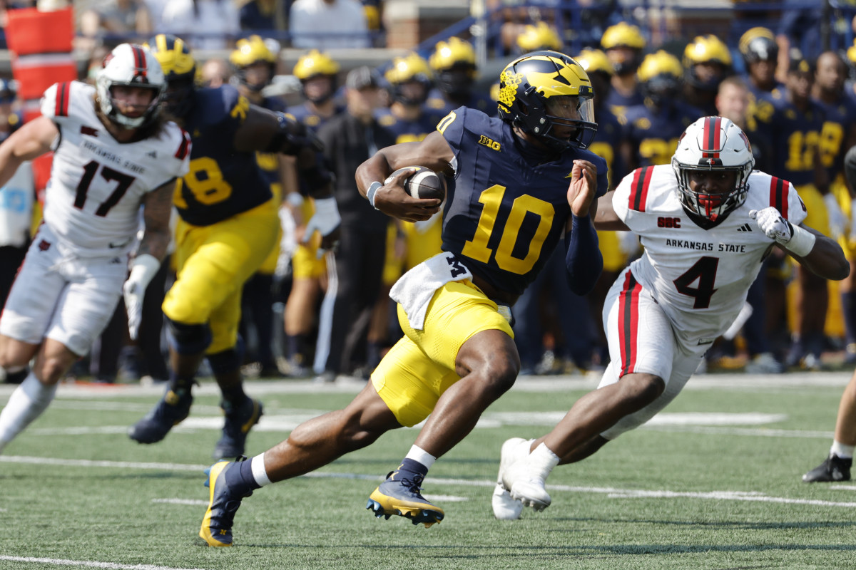 Alex Orji named Michigan's new starting quarterback against USC Trojans ...