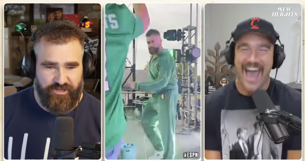 Travis Kelce's has the perfect reaction to Jason Kelce's viral dance ...