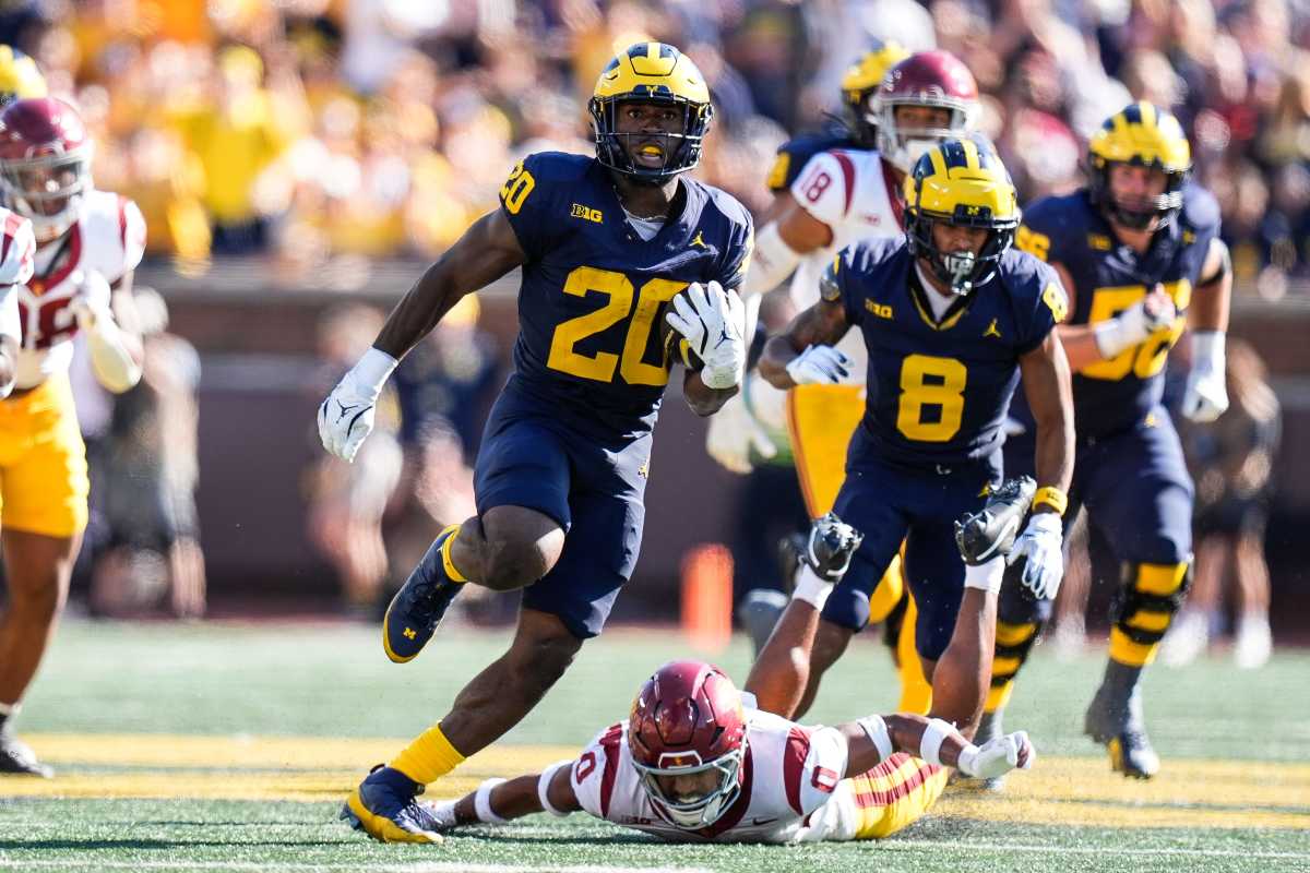 Kalel Mullings's big game propels Michigan Wolverines to upset win over USC Trojans