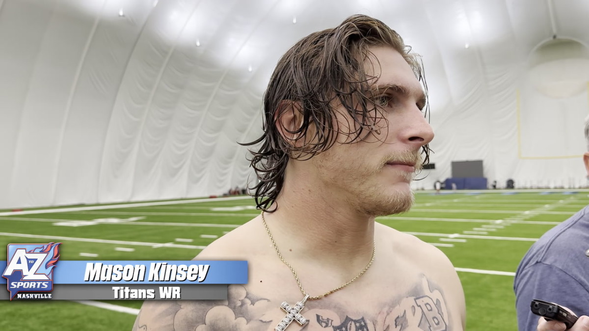 Titans WR Mason Kinsey talks about the most consistent training camp of ...