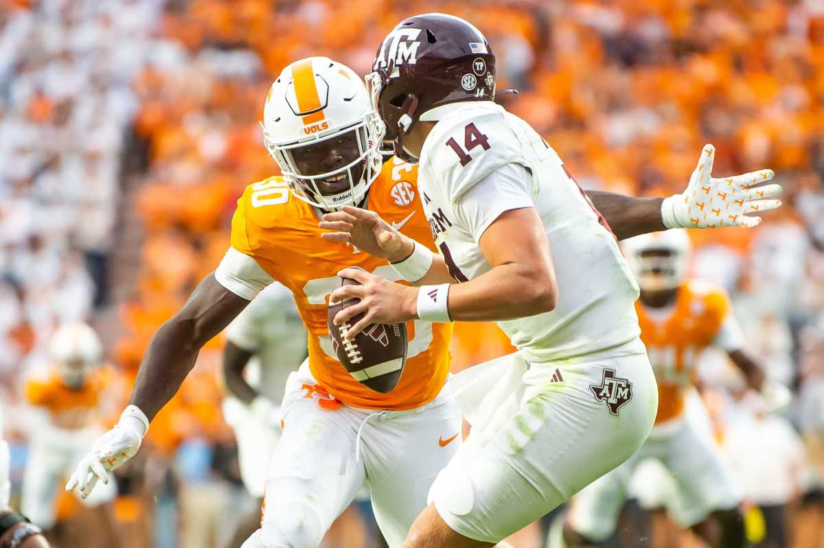 Tennessee's pass rush stats vs. Texas A&M are beyond belief