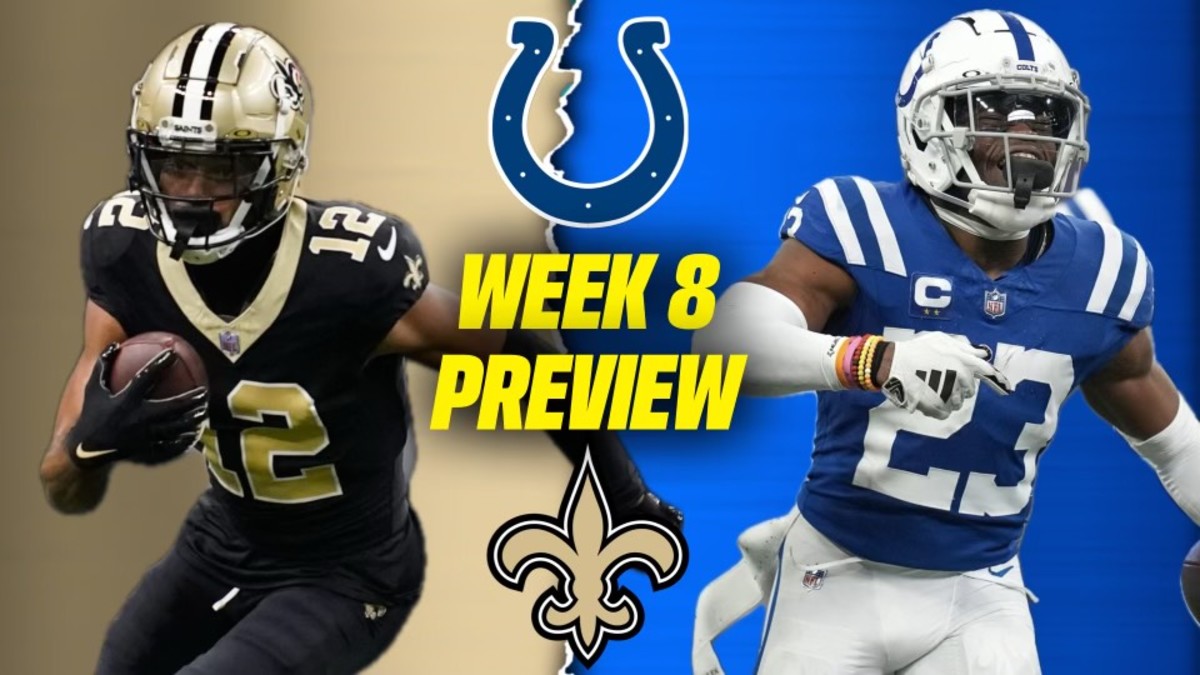 Indianapolis Colts Vs. New Orleans Saints Week 8 Preview