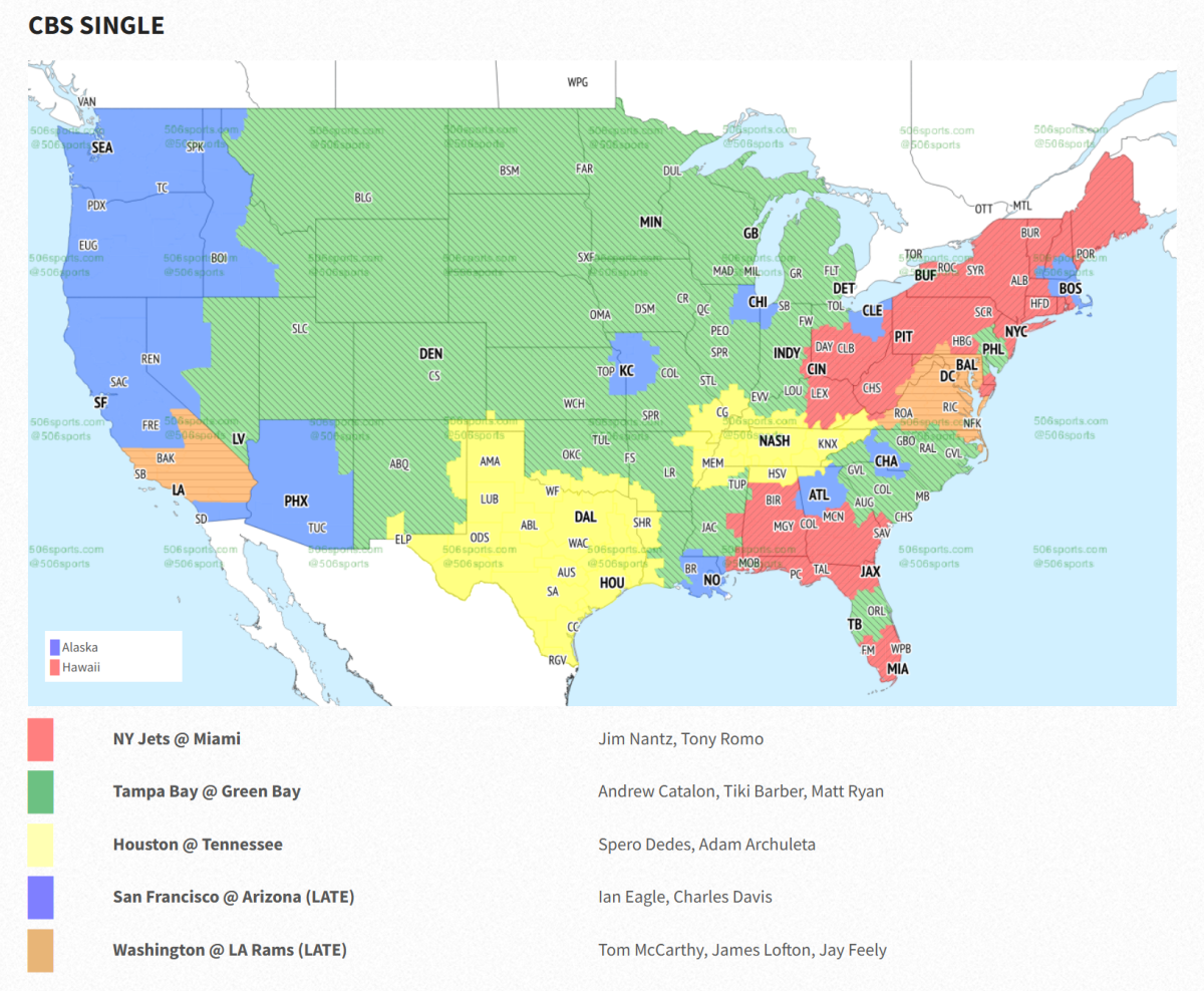 Buccaneers vs. Packers broadcast map: Will you be able to watch on TV?