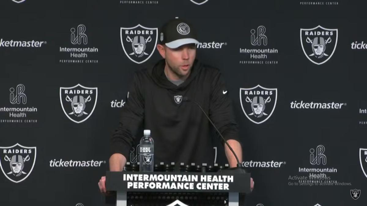 Raiders OC Bo Hardegree talks difference in coaching from sideline to ...