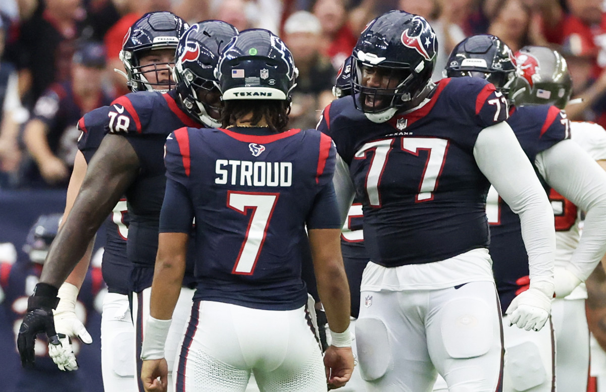 Former Ohio State QB C.J. Stroud stuck watching Texans further dismantle his supporting cast