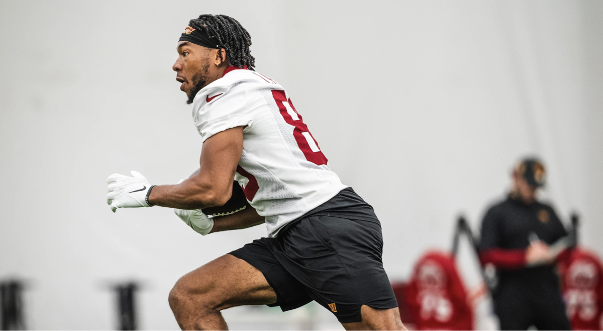 Commanders rookie is catching everything thrown his way and it's ...