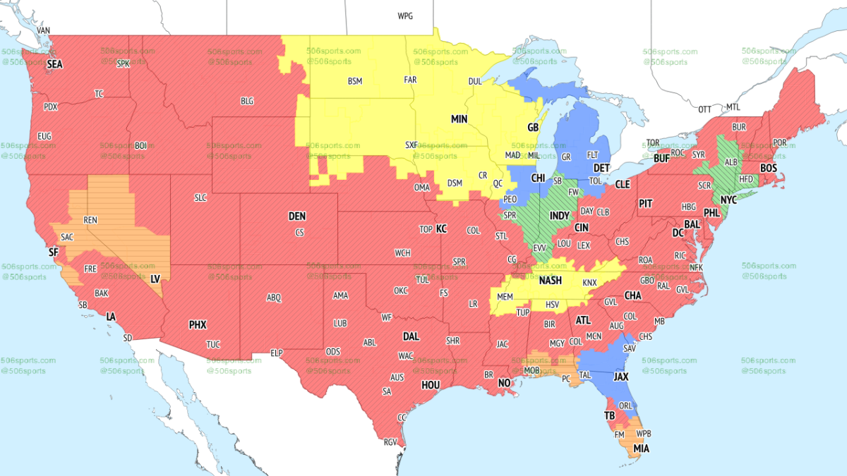 Jacksonville Jaguars vs. Detroit Lions Week 11 broadcast map: Will you ...