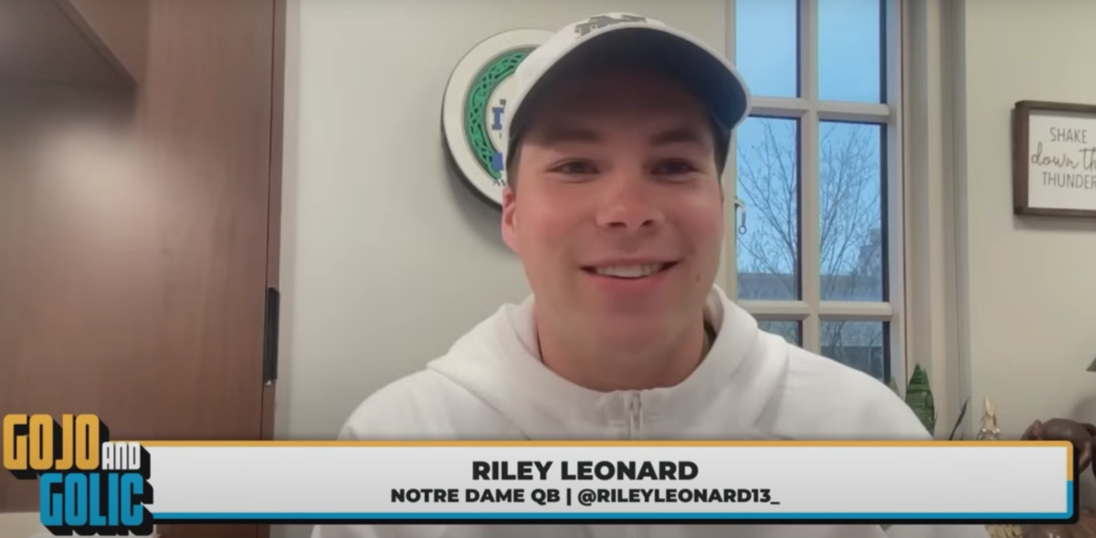 ‘Live with no regrets, and let it fly’ - Notre Dame QB Riley Leonard ...