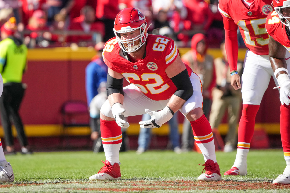 Chiefs HC Andy Reid's evaluation of the offensive line's performance vs ...