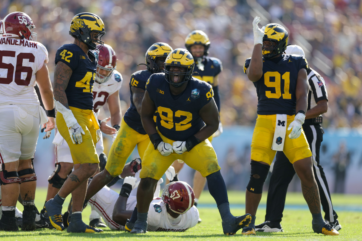 Depleted Wolverines defensive line dominating Alabama proves future of ...
