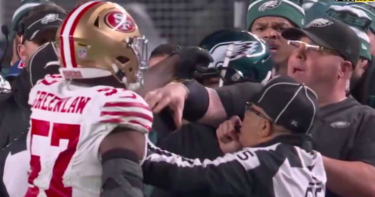 Eagles head of security receives huge applause after stepping up to ...