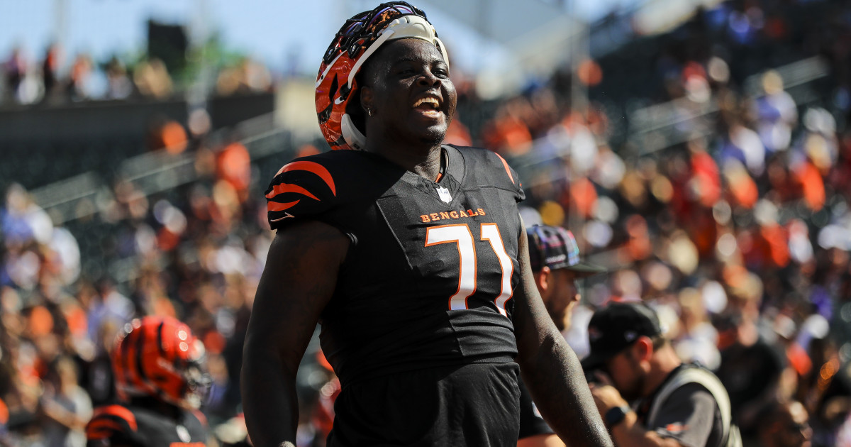 Bengals OT Amarius Mims explains how he landed on his new teammate's ...