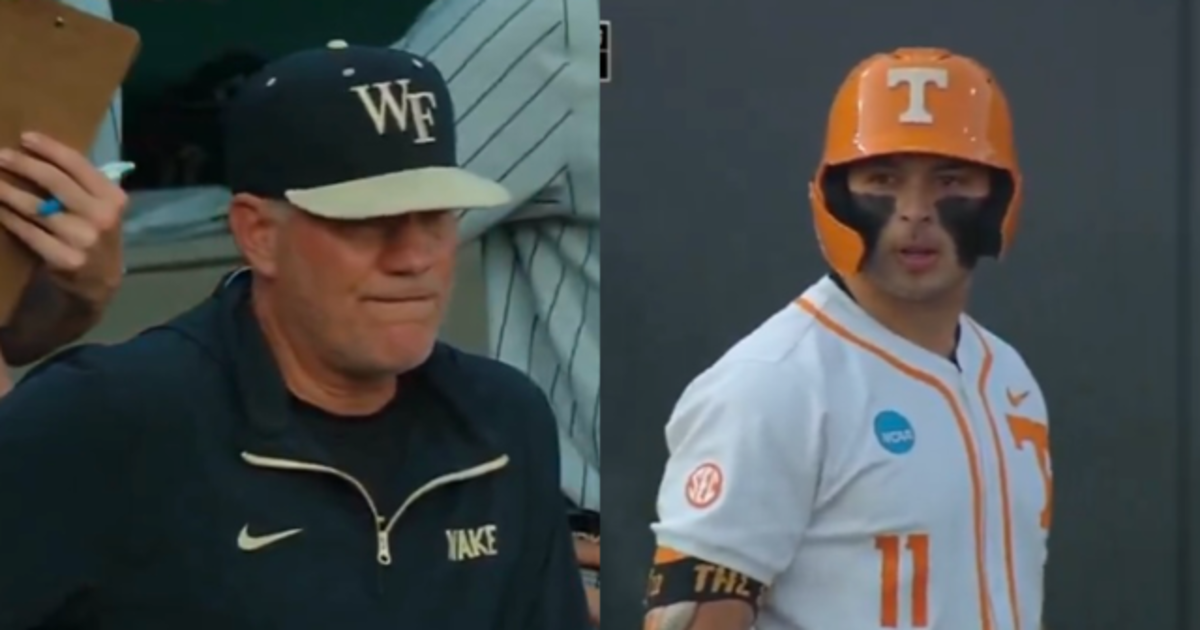 Wake Forest baseball coach appears to direct nasty words at Tennessee ...