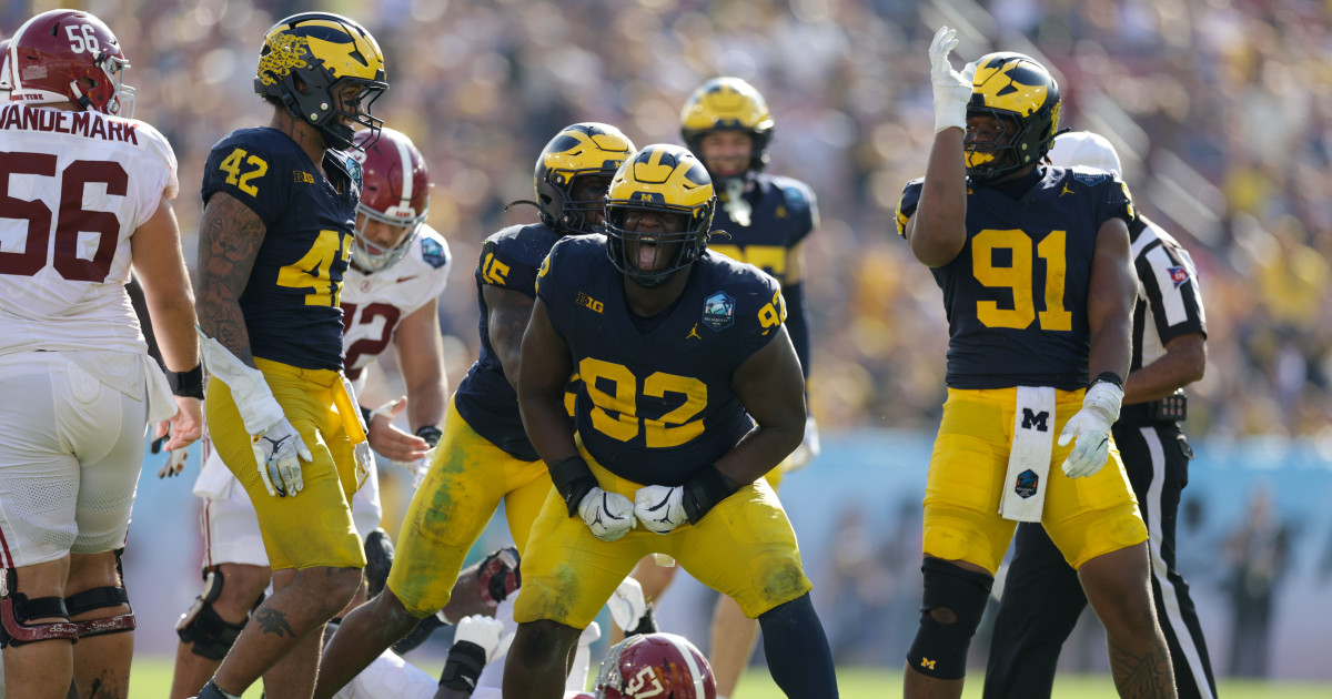Depleted Wolverines defensive line dominating Alabama proves future of ...