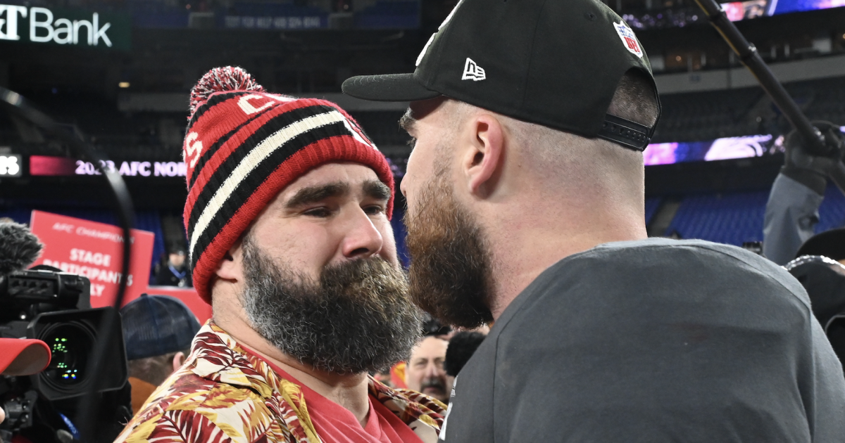 Jason Kelce suggests he could be a package deal with Chiefs TE Travis ...