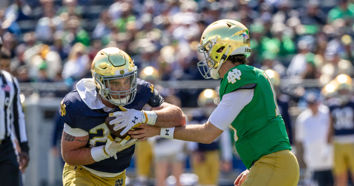 Early Notre Dame offensive depth chart updated: OL resets without Billy ...