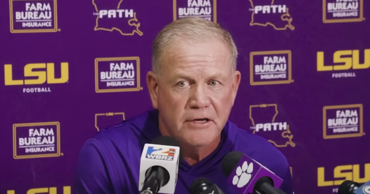 Brian Kelly issues new message to LSU Tigers right before upcoming ...