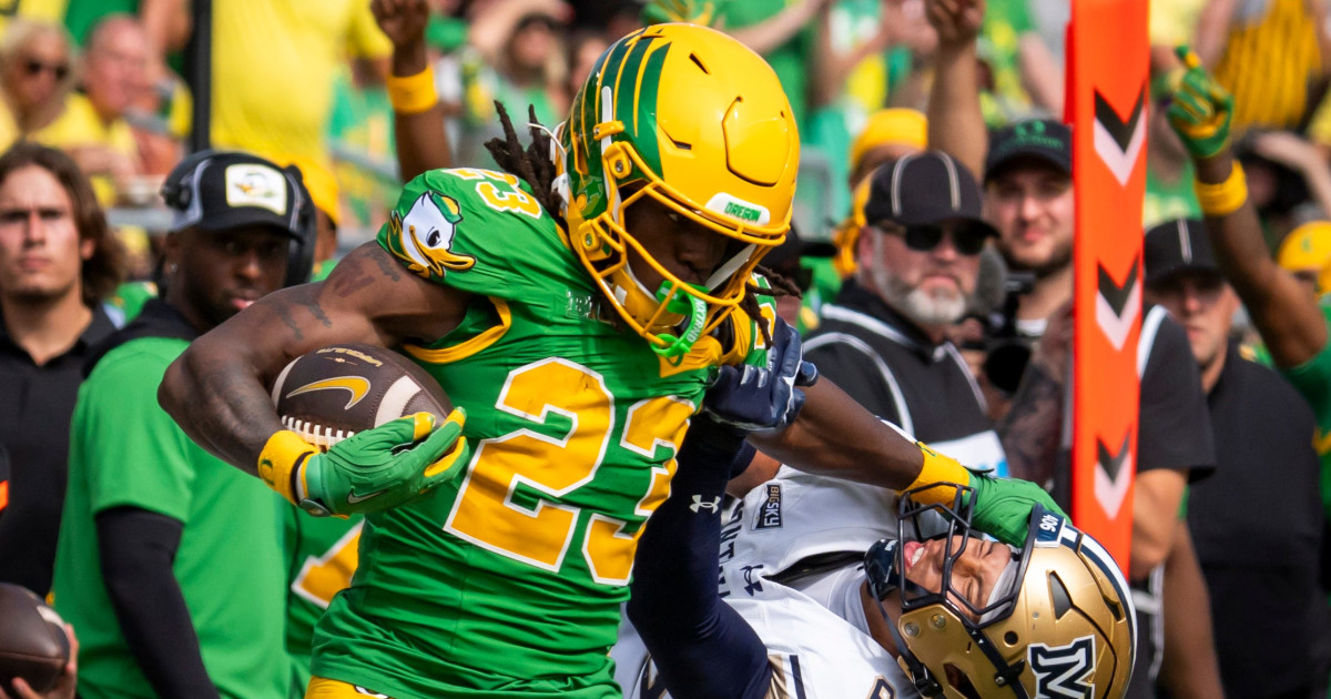 The Oregon Ducks show off impressive running back depth without star RB ...