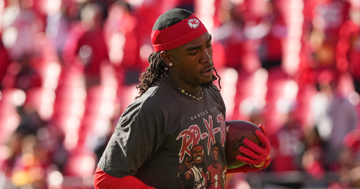 Chiefs wide receiver trio Rashee Rice, Xavier Worthy, and Hollywood ...