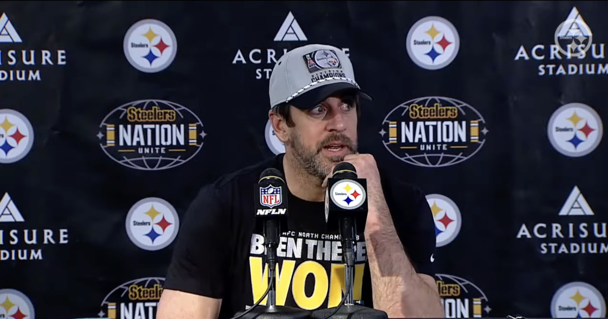 Steelers quarterback Aaron Rodgers reveals what he was thinking just ...