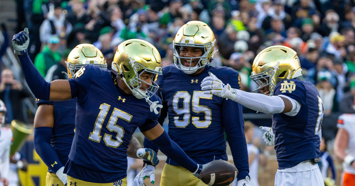 Predicting the Notre Dame cornerback depth chart following the transfer ...