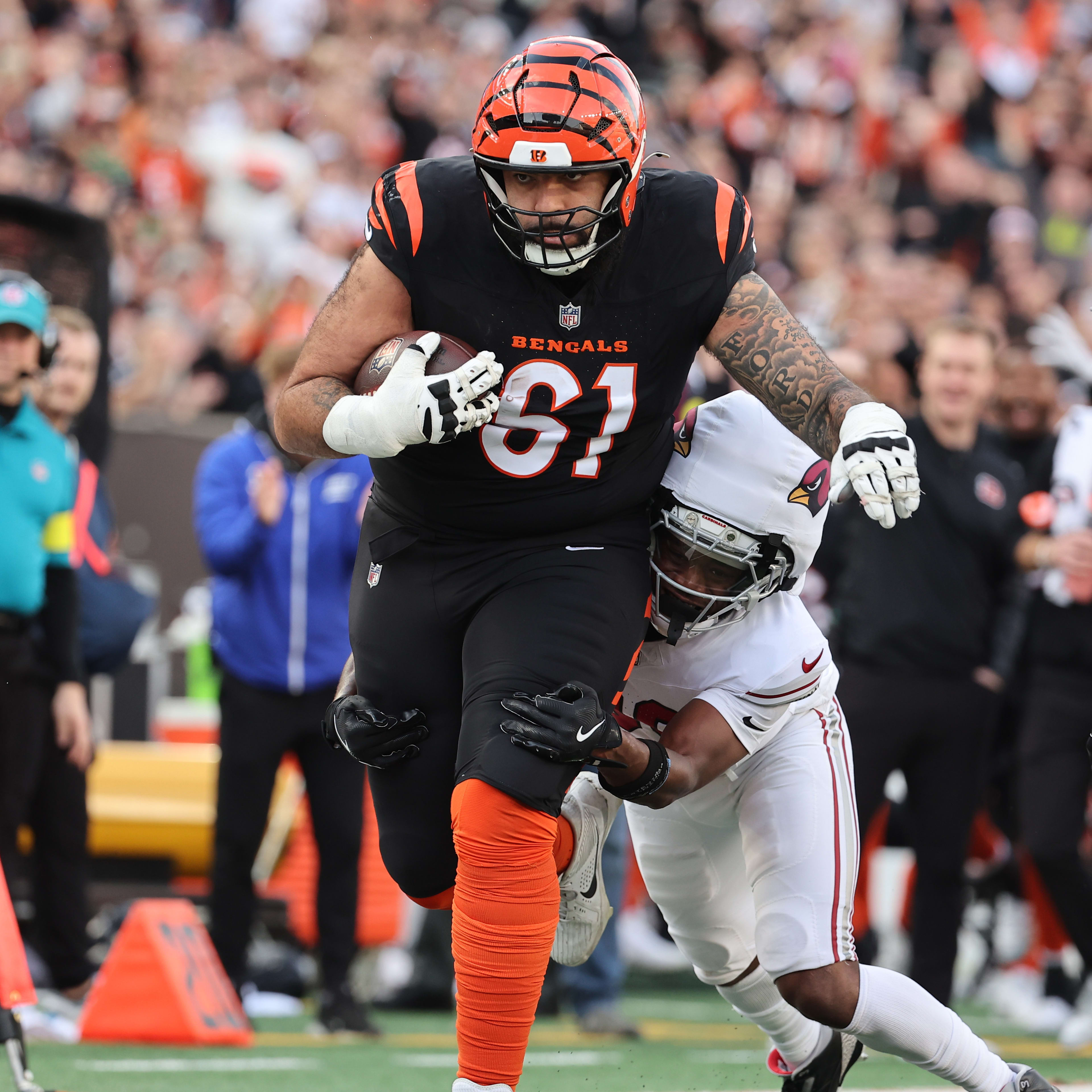 Joe Burrow, Zac Taylor react to Cody Ford's jaw-dropping moment during Bengals' 37-14 win over ...