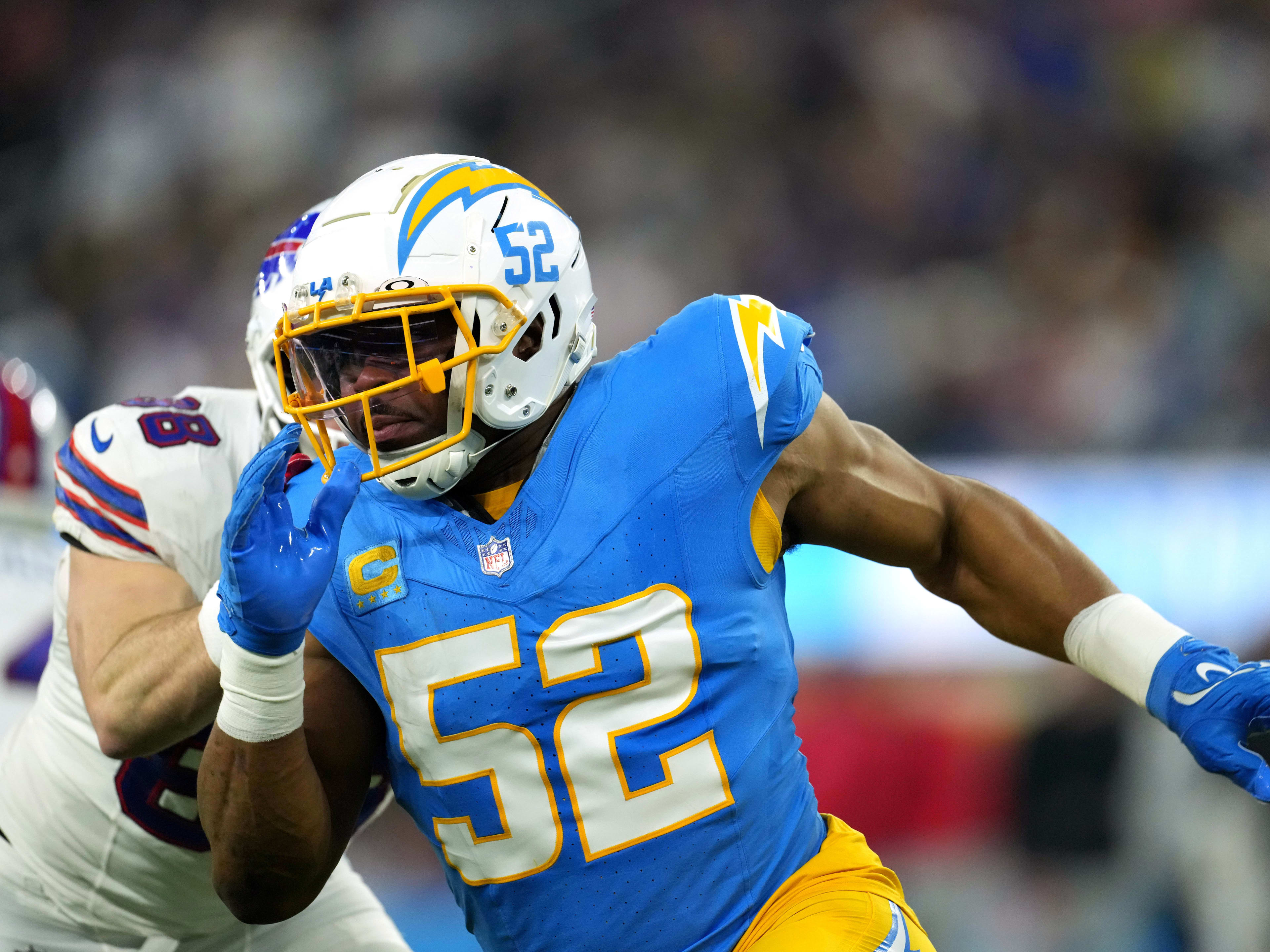Los Angeles Chargers OLB Khalil Mack remains on prestigious annual NFL list, but his ranking ...