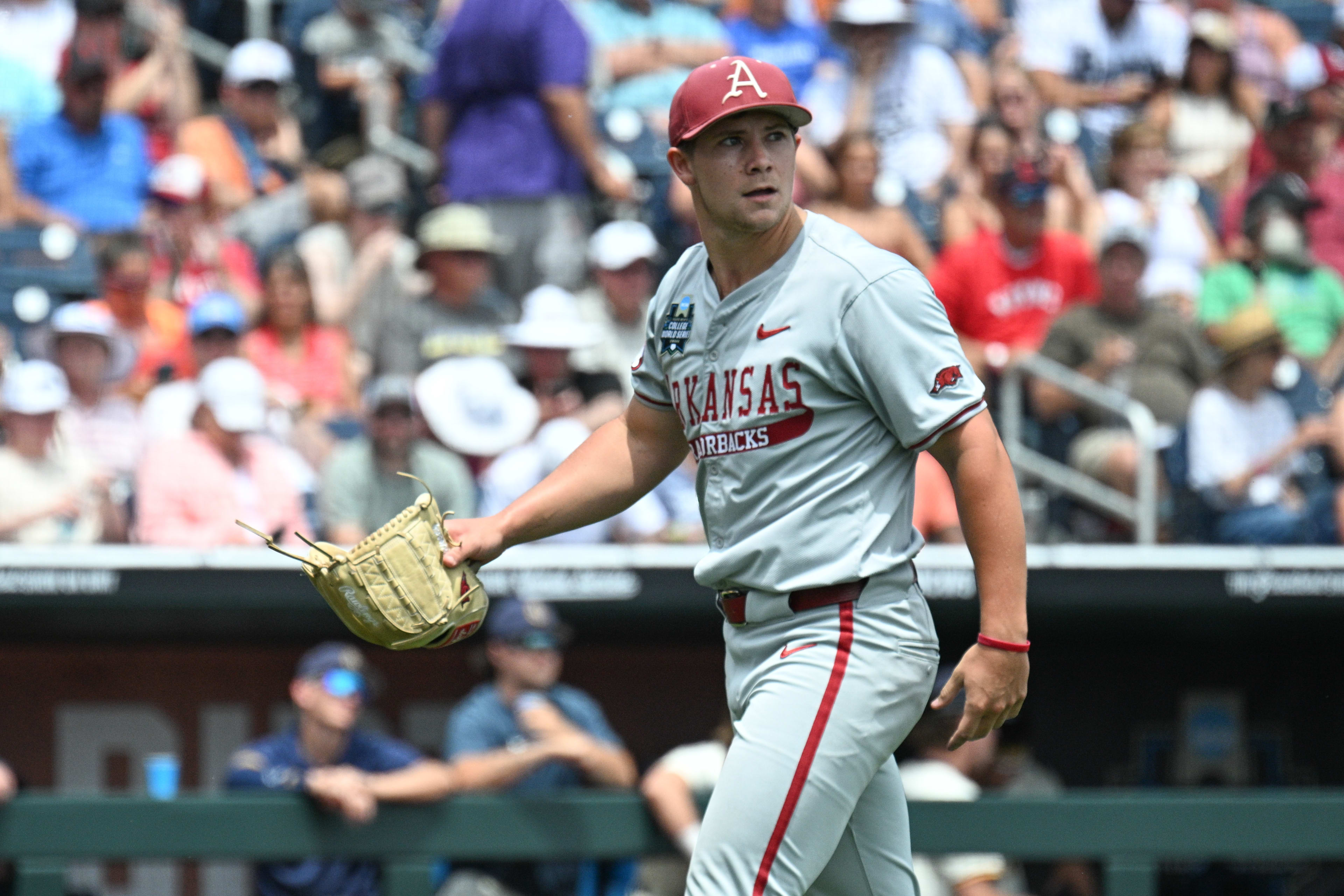 Arkansas' Gage Wood places himself into college baseball glory with ...
