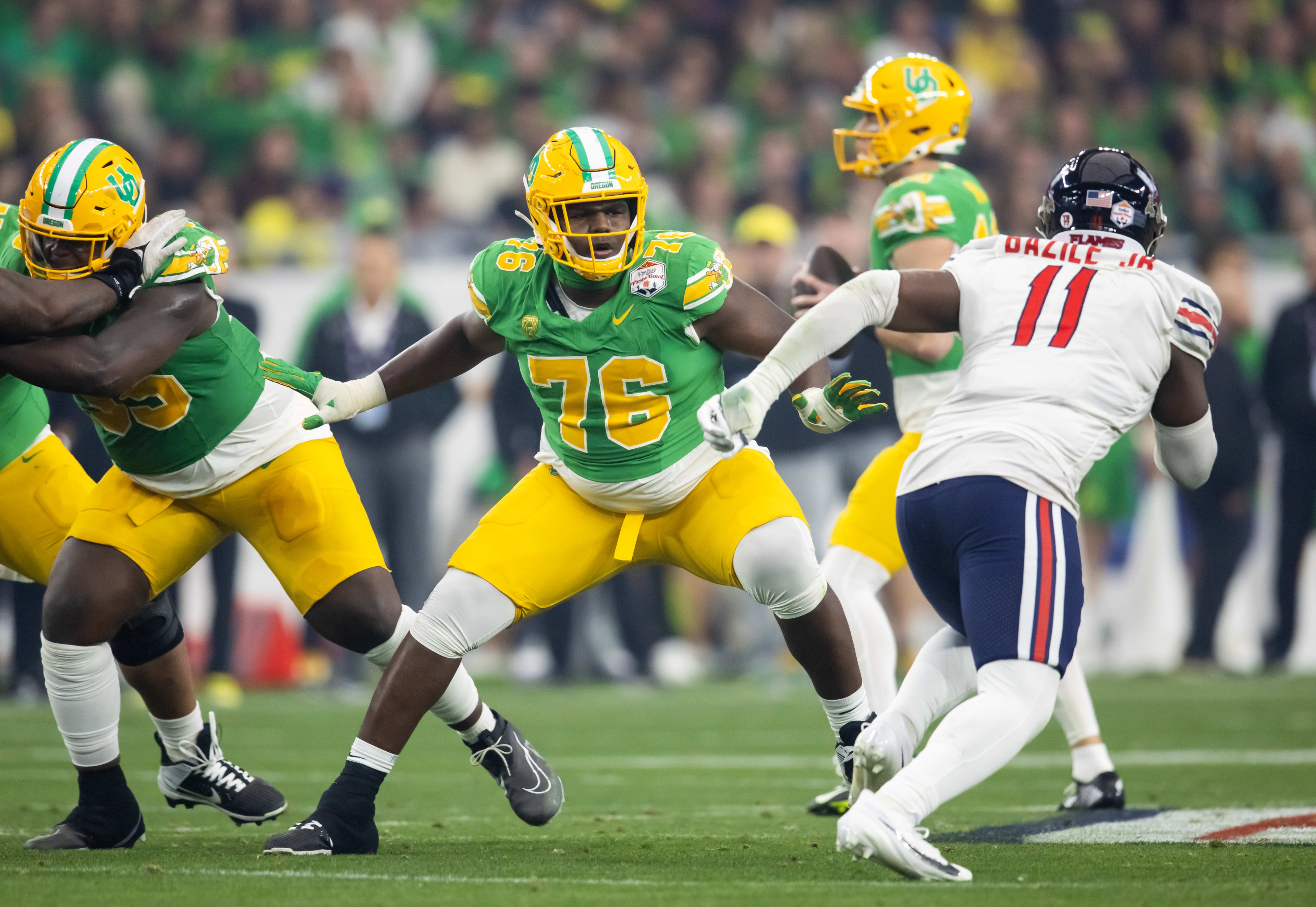 Oregon OT Josh Conerly Jr. 2025 NFL Draft Profile - A to Z Sports
