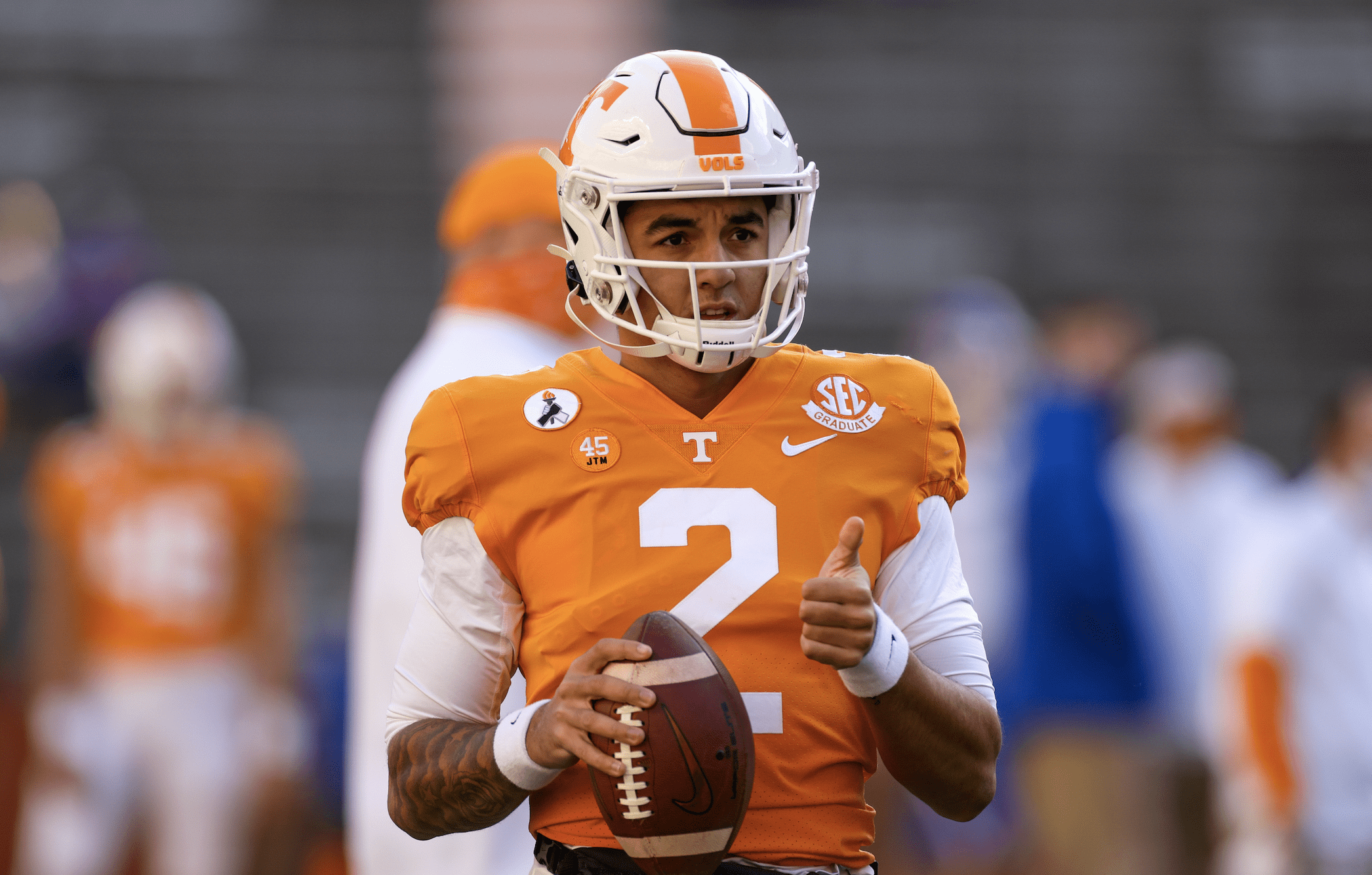 Former Vols QB Jarrett Guarantano predicts the final score of Tennessee ...