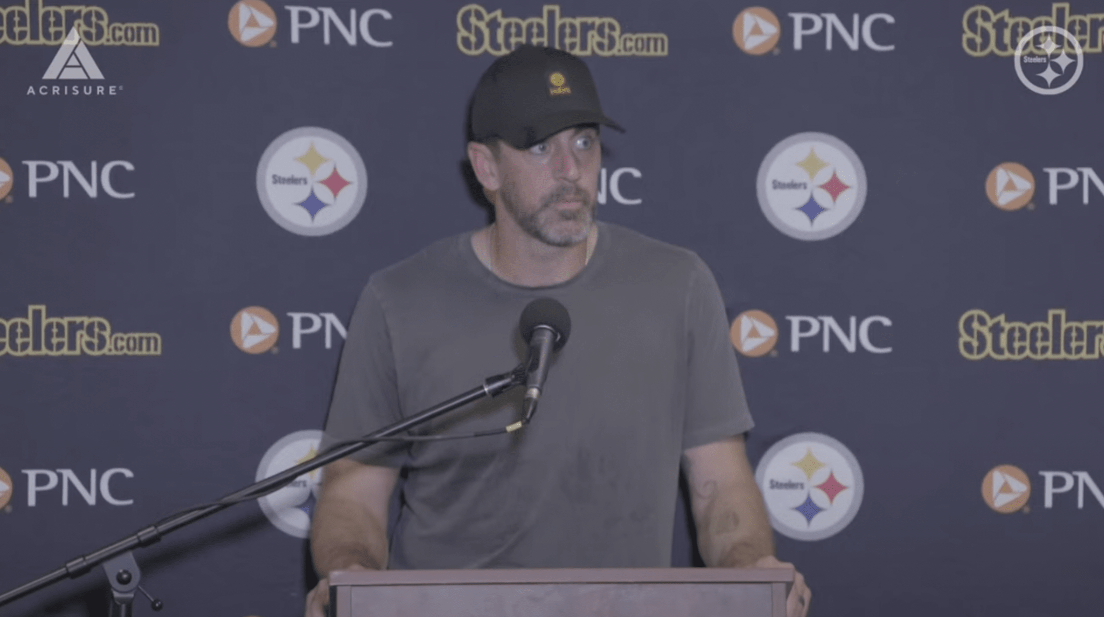 Aaron Rodgers reveals his true feelings when asked what the Steelers' Week 1 win over the Jets ...