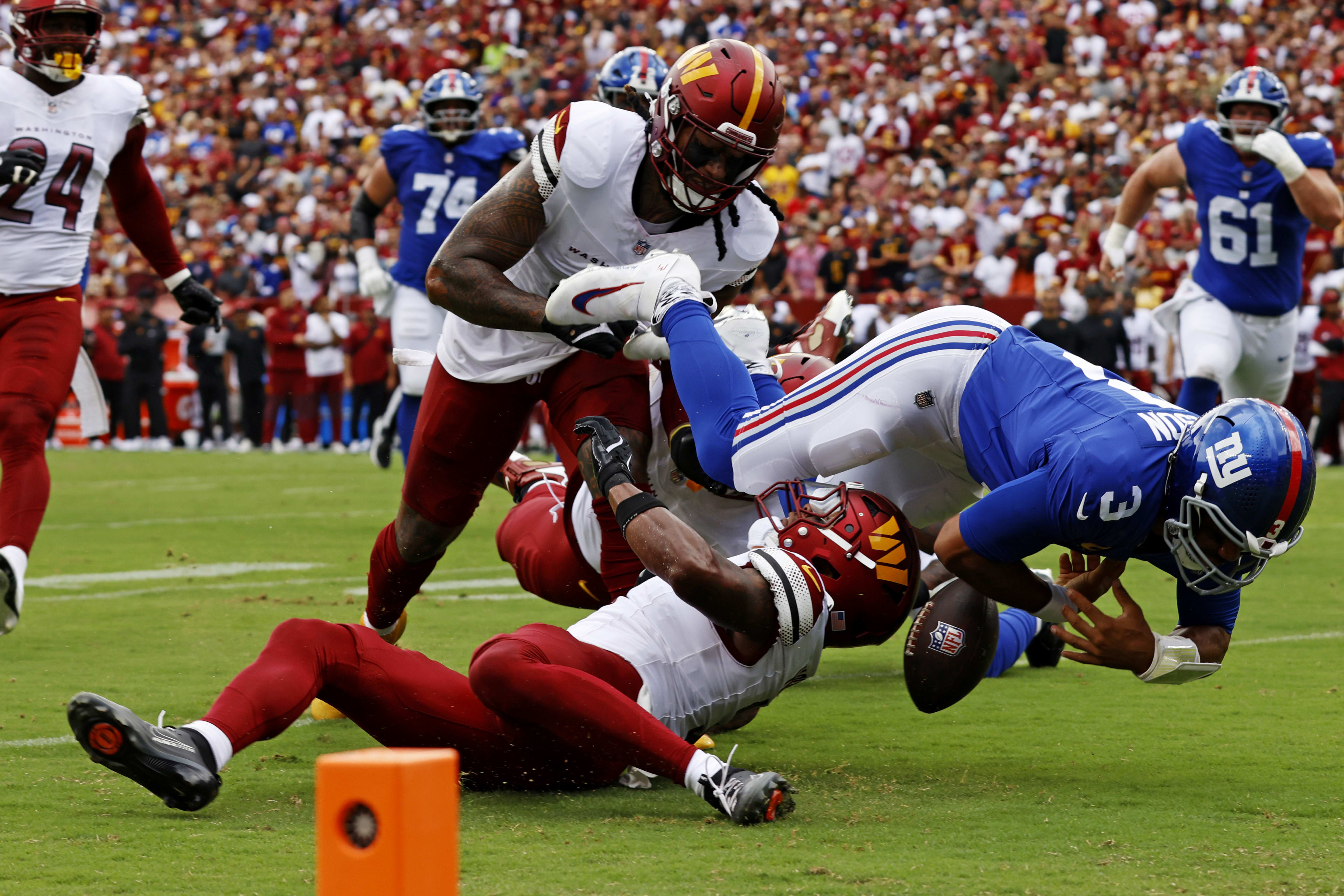 The Commanders dominated the Giants Week 1 and the PFF grades showed ...