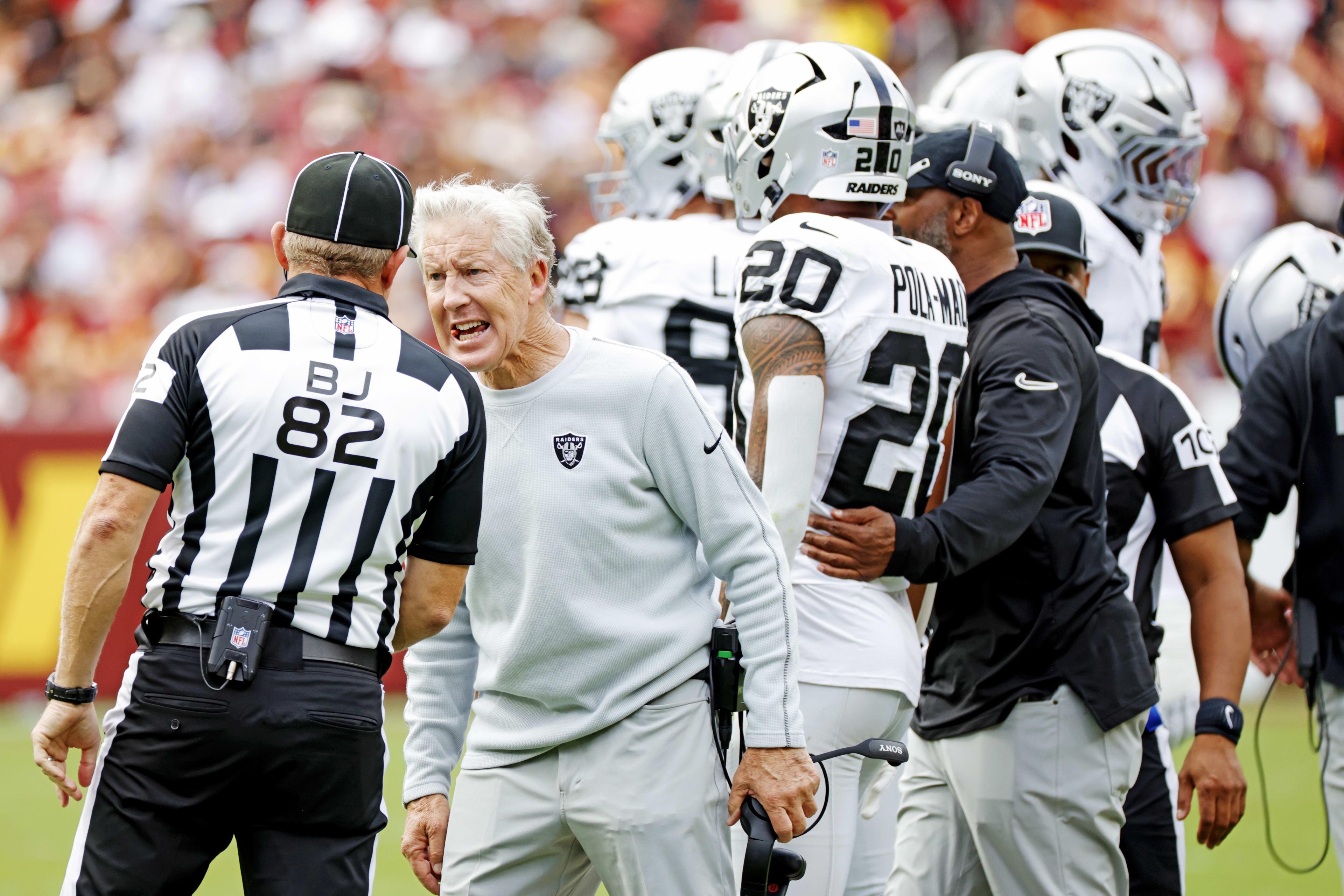 Las Vegas Raiders head coach Pete Carroll made it adamantly clear he's ...
